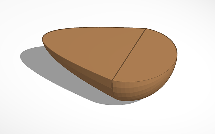 3d Design Tear Drop Split Tinkercad