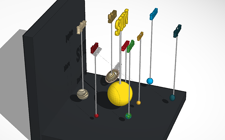 3D design Copy of solar system - Tinkercad