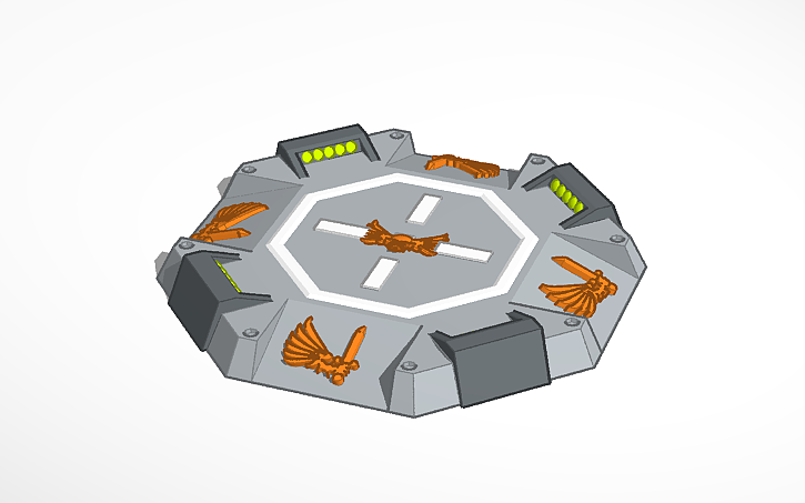 3D design Landing platform - Tinkercad