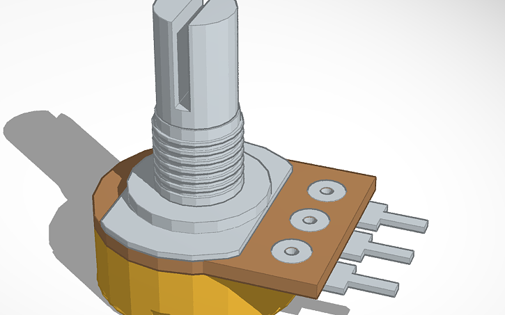 3d Design Potentiometer Tinkercad