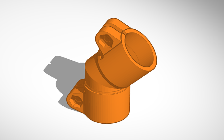 3D design Paintball Hopper Elbow - Tinkercad