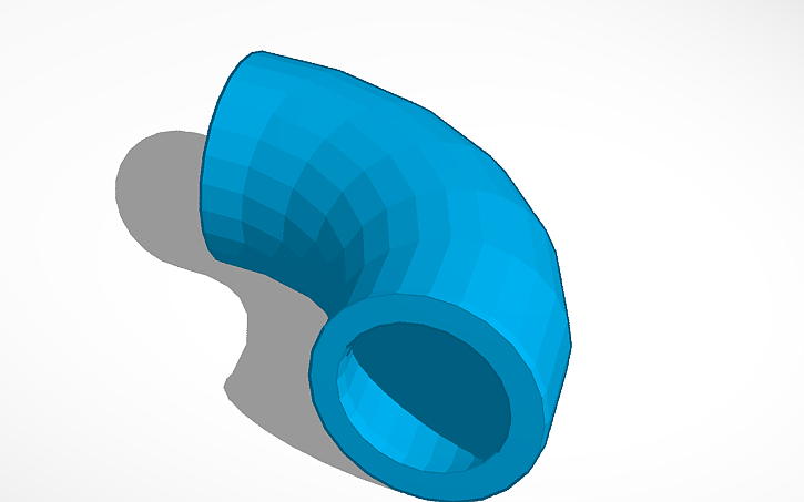 3D design CODO HUECO - Tinkercad