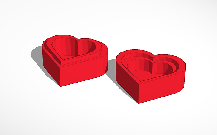 3D design Heart Box | Tinkercad
