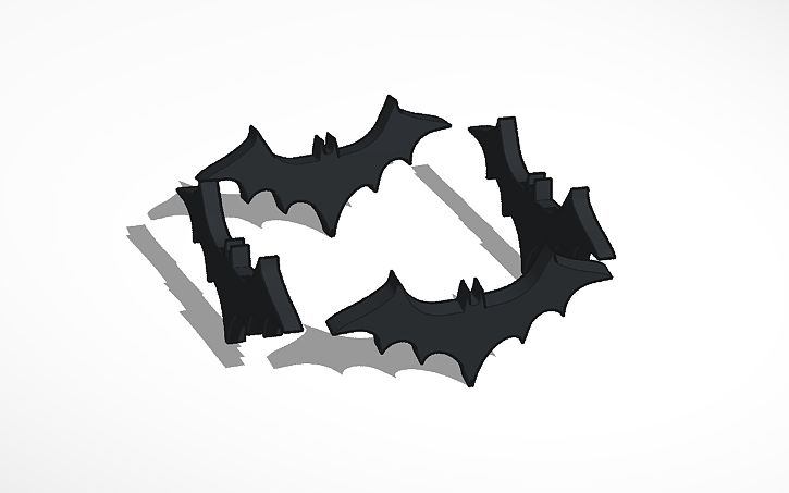 3D design Bats - Tinkercad