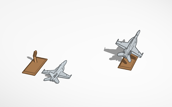 3D design F-14 Tomcat with stand (printable) - Tinkercad