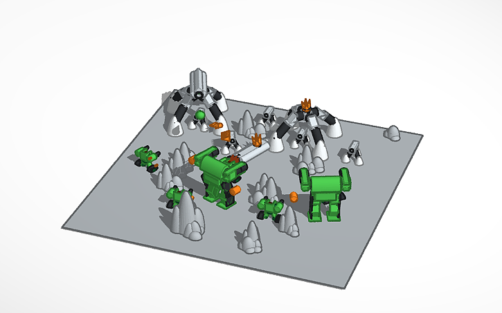 3D design Super Robot Battle - Tinkercad