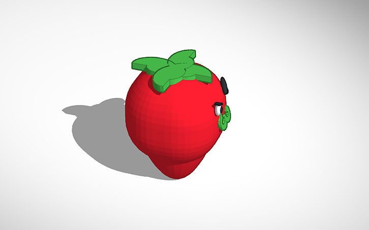 3D design Mr. Strawberry - Tinkercad