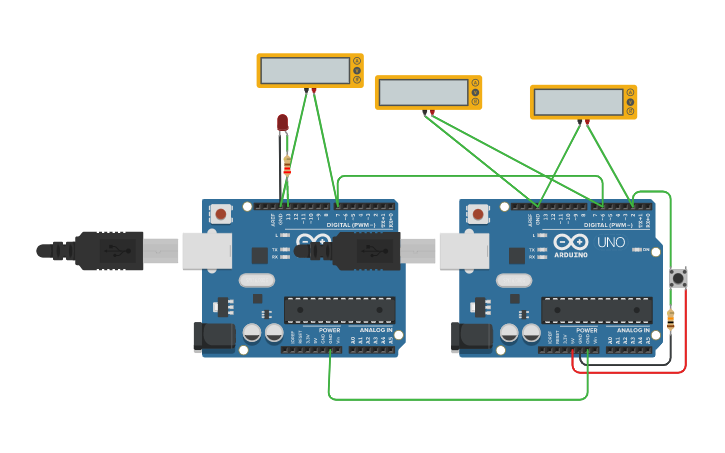 Circuit Design Projeto Arduino Com 2 Circuitos Tinkercad