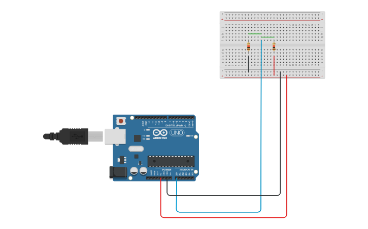 Circuit design Resistor | Tinkercad