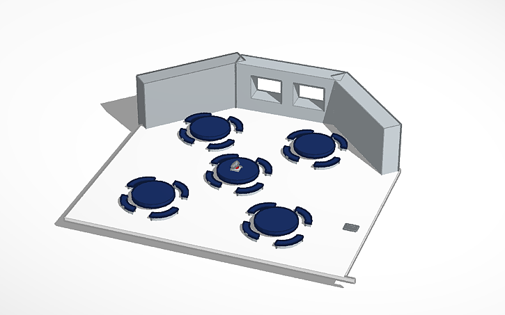 3D design Among US Cafeteria - Tinkercad