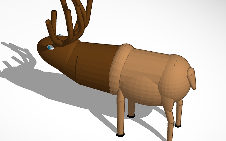 3D design Rocky Mountain Elk - Tinkercad