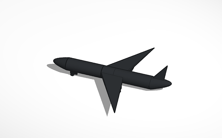 3D design airoplane - Tinkercad