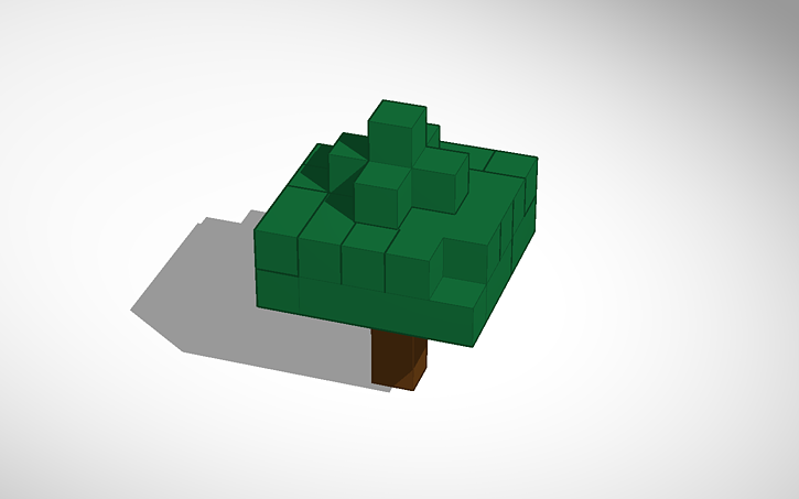 3D design MINECRAFT TREE ...