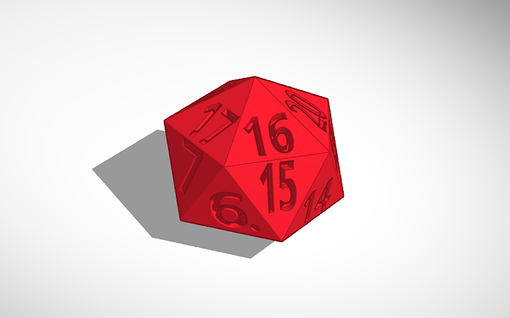3D design Magic The Gathering 20 Sided Dice | Tinkercad