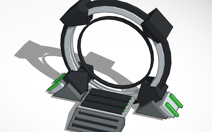 3D design futurist door | Tinkercad