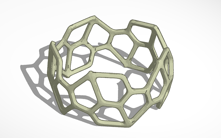 3D design cuff 2 - Tinkercad