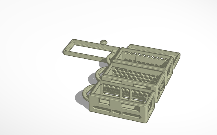3D design pwnagotchi - p4wnp1 Case UPS lite et screen - Tinkercad