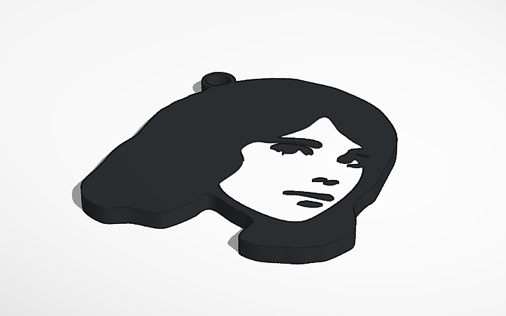 3D design TV GIRL KEYCHAIN - Tinkercad