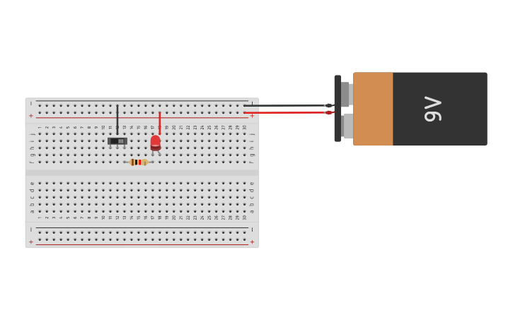 Circuit design LED Switch - Tinkercad