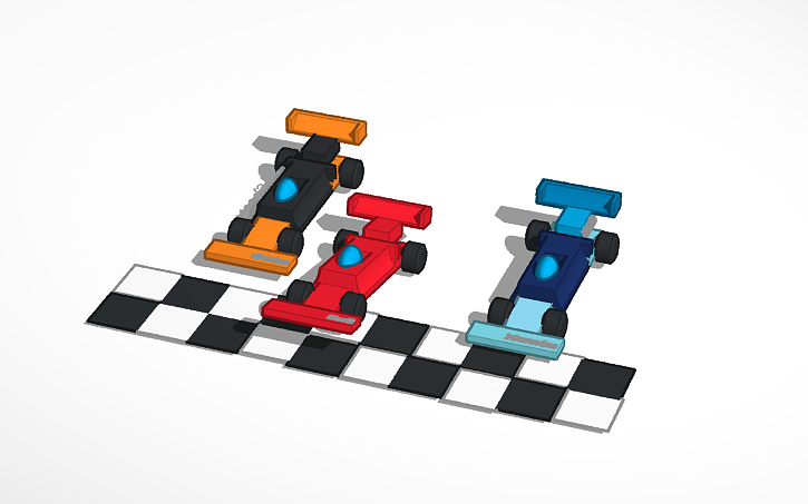 3D design f1 race - Tinkercad
