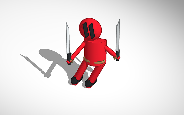 3d Design Deadpool Tinkercad