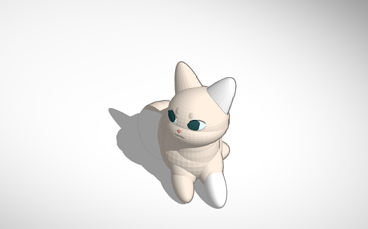 3D design Cat |Snowy| - Tinkercad