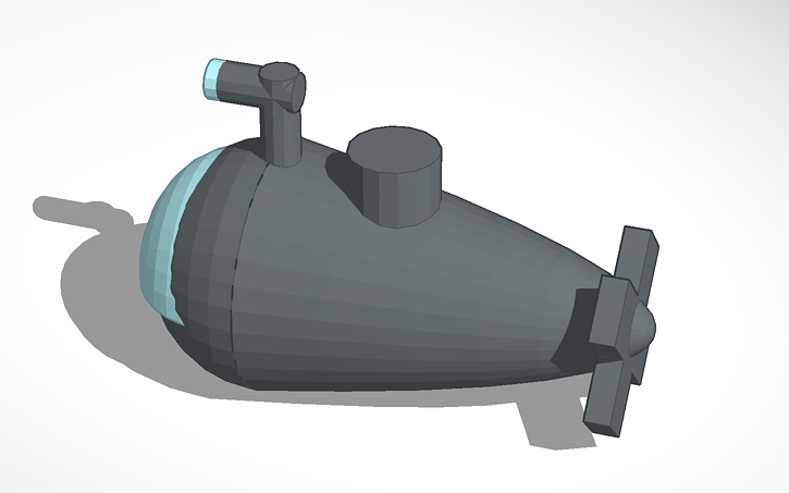 3D design A submarine | Tinkercad
