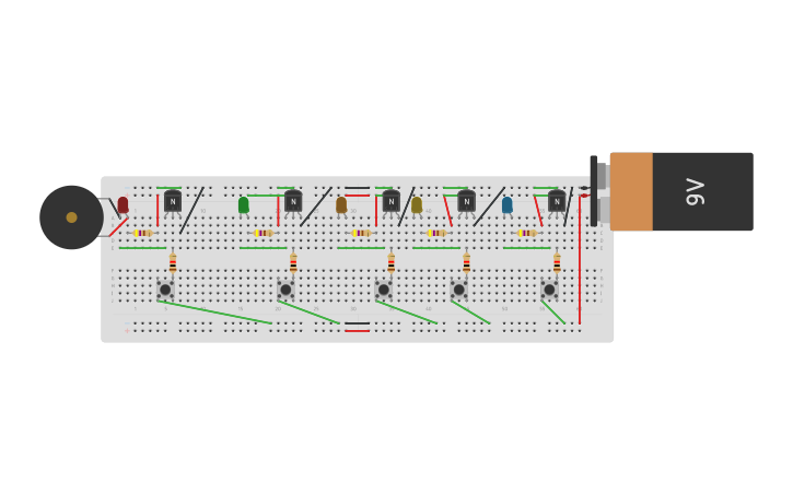 Circuit Design Water Level Indicator Tinkercad