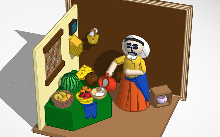 3D design The Milkmaid - Tinkercad