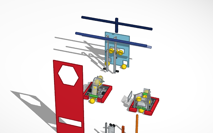 3D design FRC Robot 2020 V4 - Tinkercad