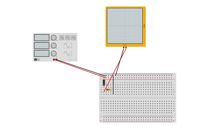 Circuit design Voltage Divider 4 | Tinkercad