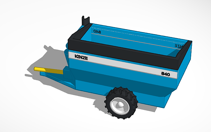 3D design kinze 840 grain cart - Tinkercad