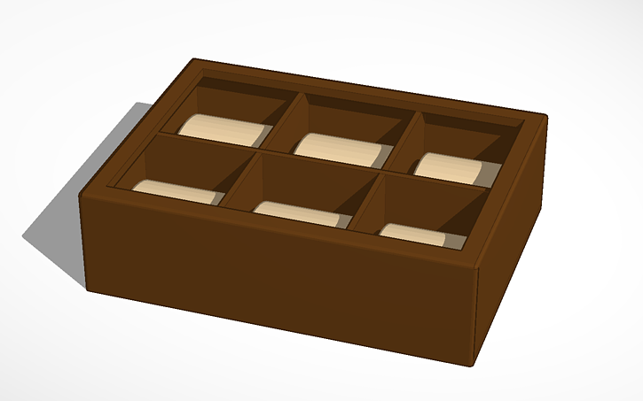 3D design Wooden watch box - Tinkercad