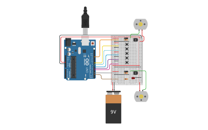 Circuit design Vending Machine - Tinkercad
