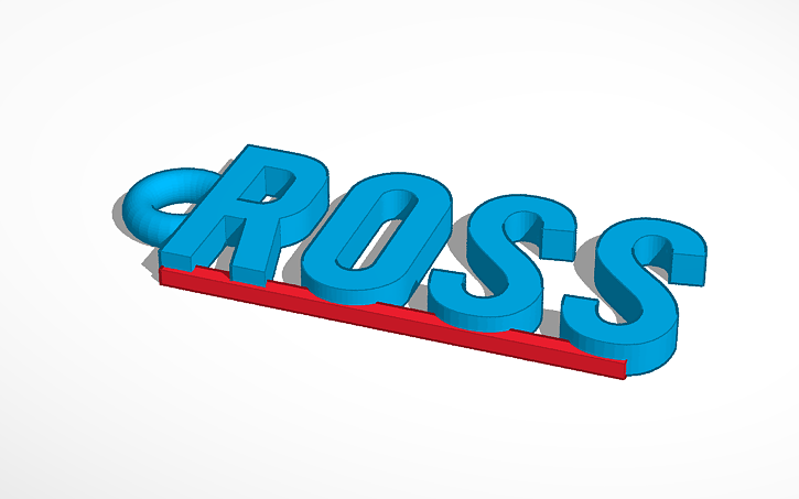 3D design ross - Tinkercad