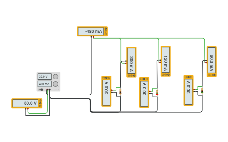 Circuit design Parallel circuit | Tinkercad