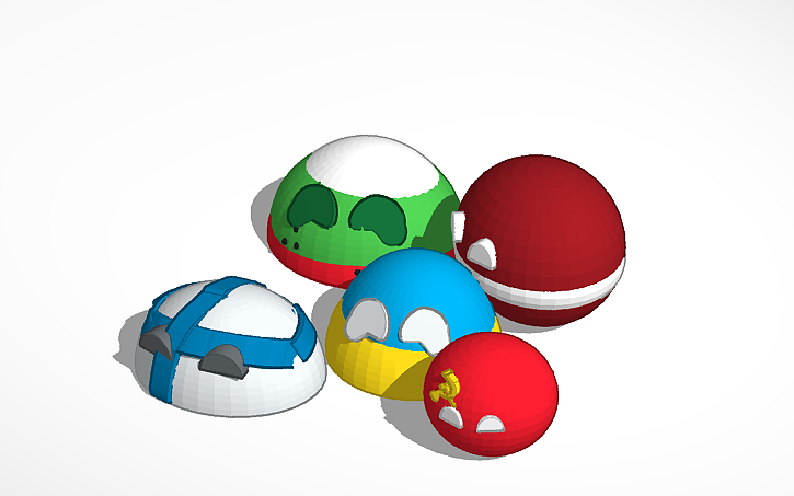 3D design Countryballs Padlet!! | Tinkercad