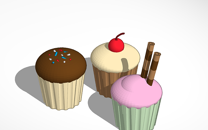 3D design CUPCAKE - Tinkercad