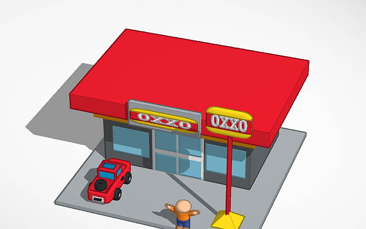 3D design oxxo - Tinkercad