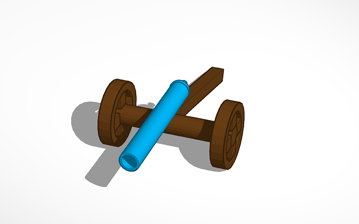 3D design civil war cannon | Tinkercad