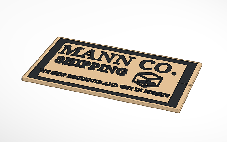 3D design TF2 MANN CO. LOGO팀포 MANN CO.로고 | Tinkercad