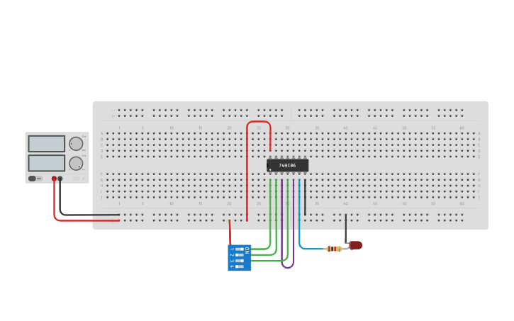 Circuit Design Parity Generator Tinkercad