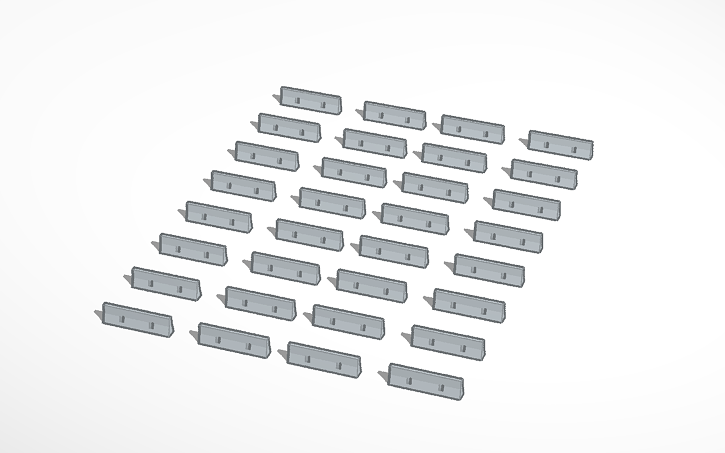 3D design Concrete Barrier - N Scale - Tinkercad
