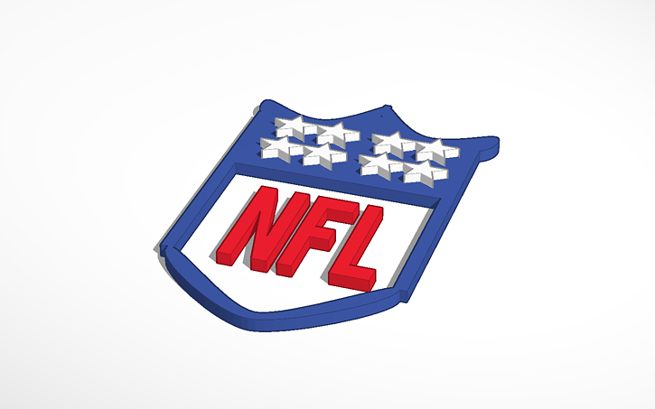 3D design NFL logo | Tinkercad