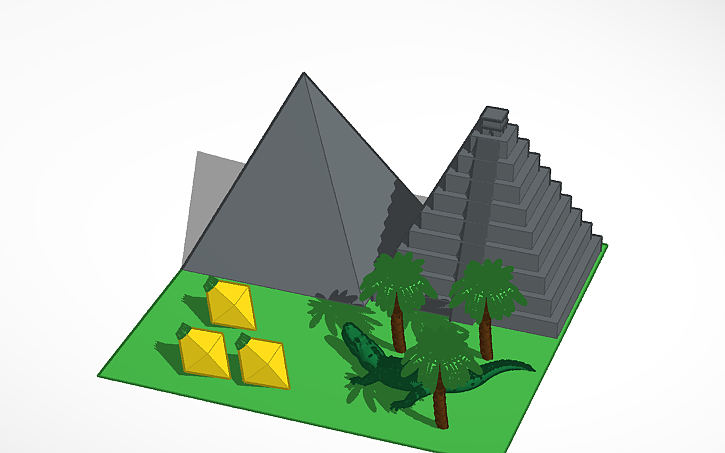 3D design Polytopia Actekai - Tinkercad