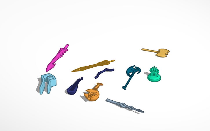 3D design D&D character symbols | Tinkercad