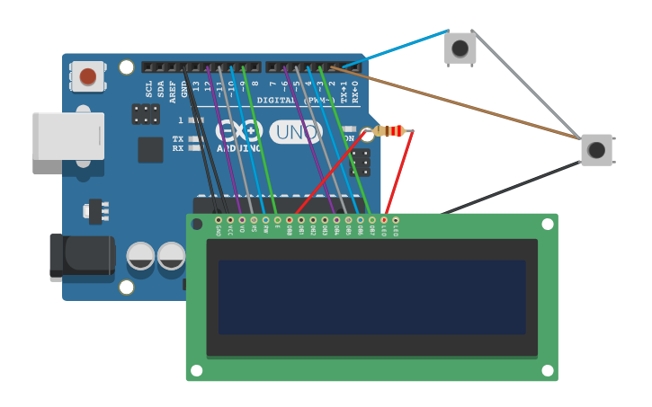 Circuit Design Arduino Lcd Game Tinkercad 6177