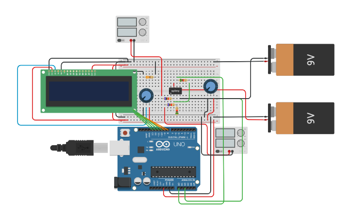 Circuit design Copy of Copy of 5AEN 20/21 voltmetro digitale - Tinkercad