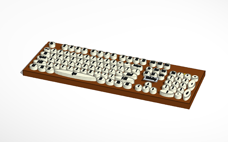 3D design Keyboard - Tinkercad