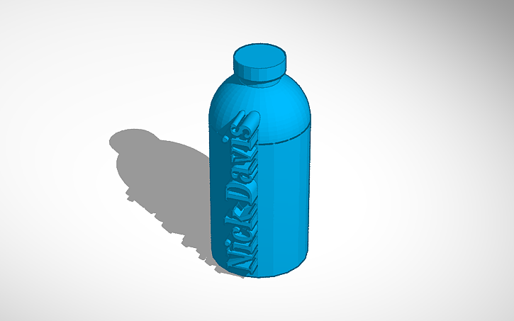 3D design Water bottle Nick Davis | Tinkercad